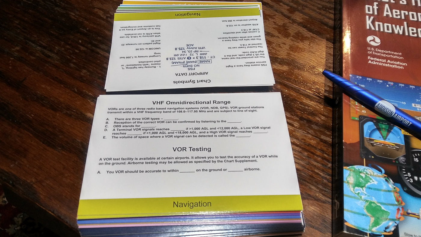 Aviation Flashcards For Pilot Exams - Optimized To Pass Flight Tests